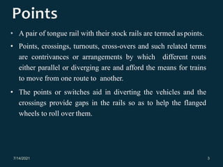Railway points, crossings and components | PPTX