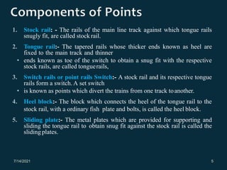 Railway points, crossings and components | PPTX
