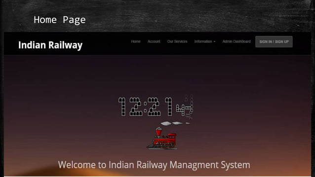 Railway reservation system | PPTX