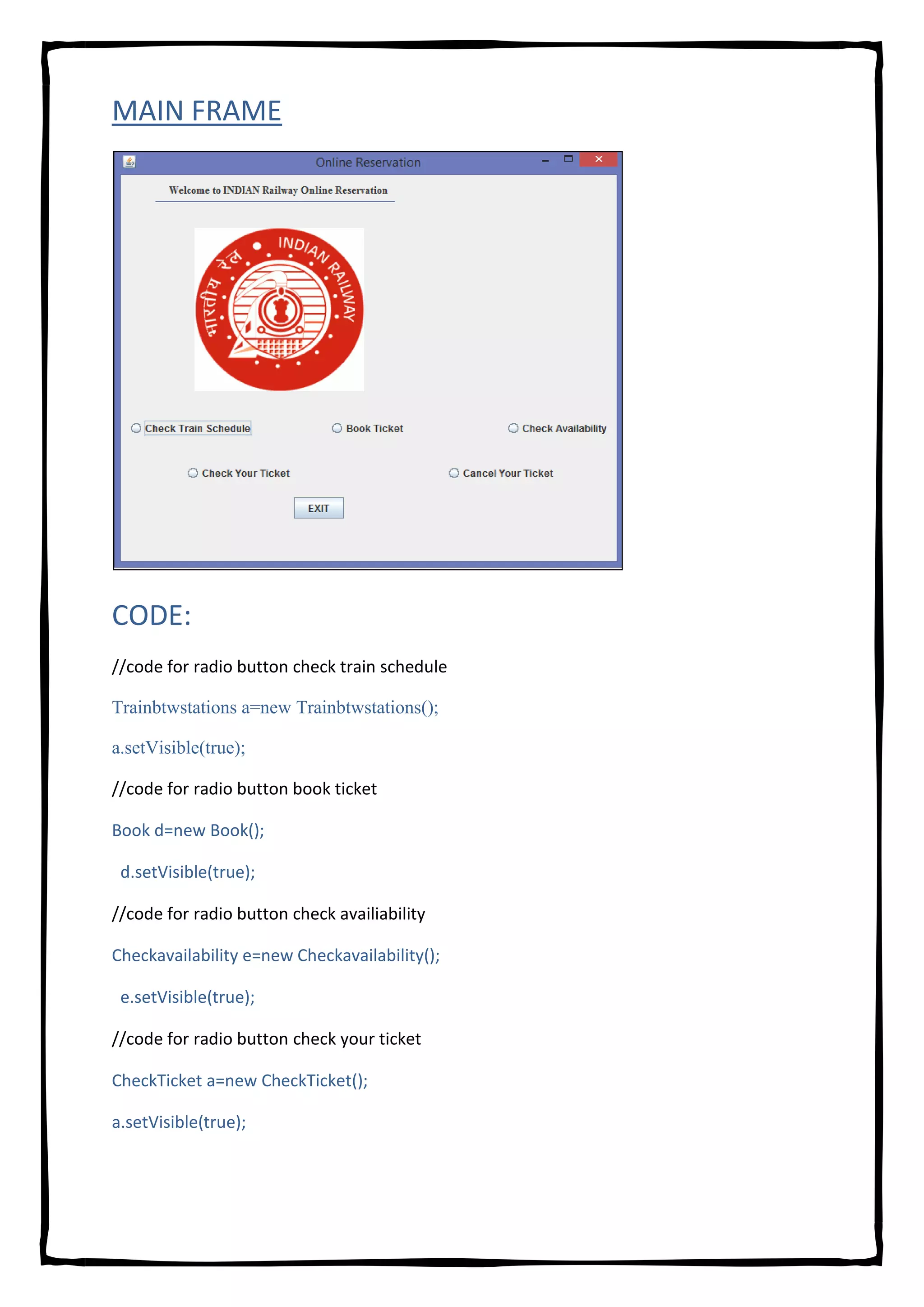 Railway reservation system | PDF