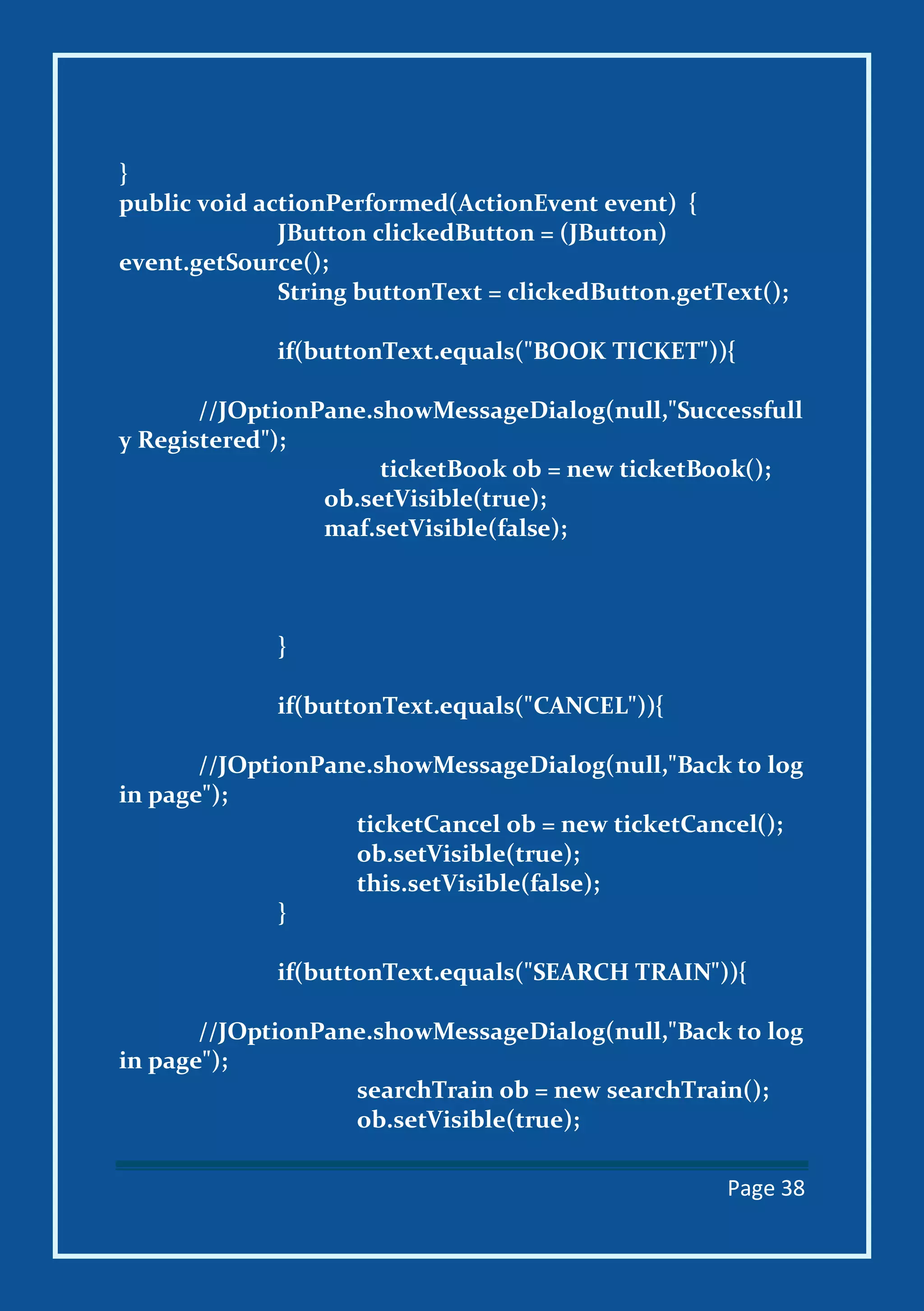 Railway reservation system | PDF