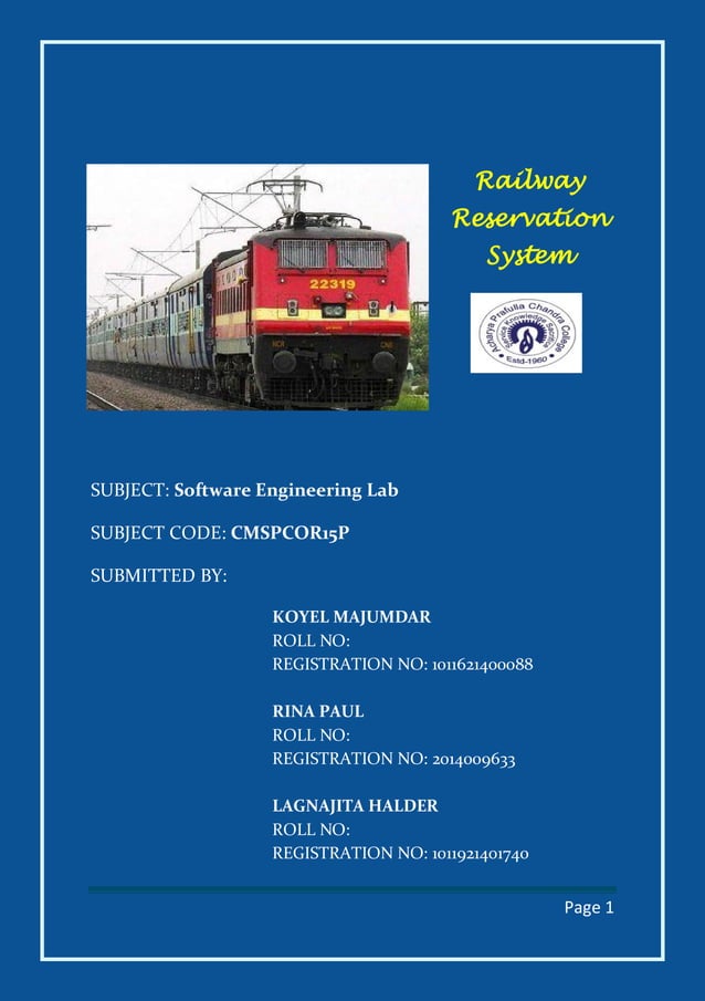 Railway reservation system | PDF