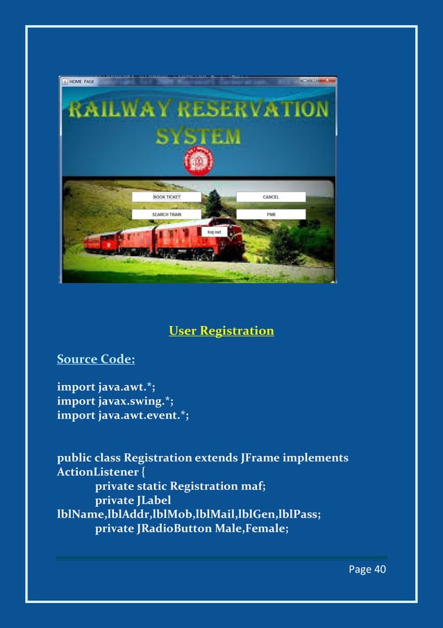 Railway reservation system | PDF