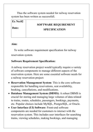 RAILWAY RESERVATION SYSTEM OOSE PROJECT.docx