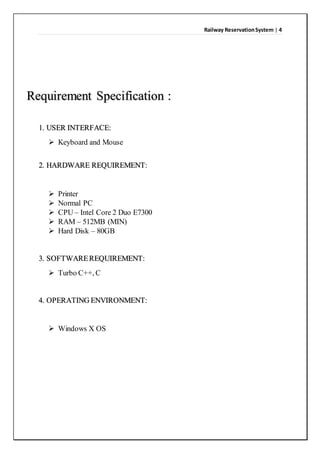 ER diagrams for Railway reservation system | DOCX
