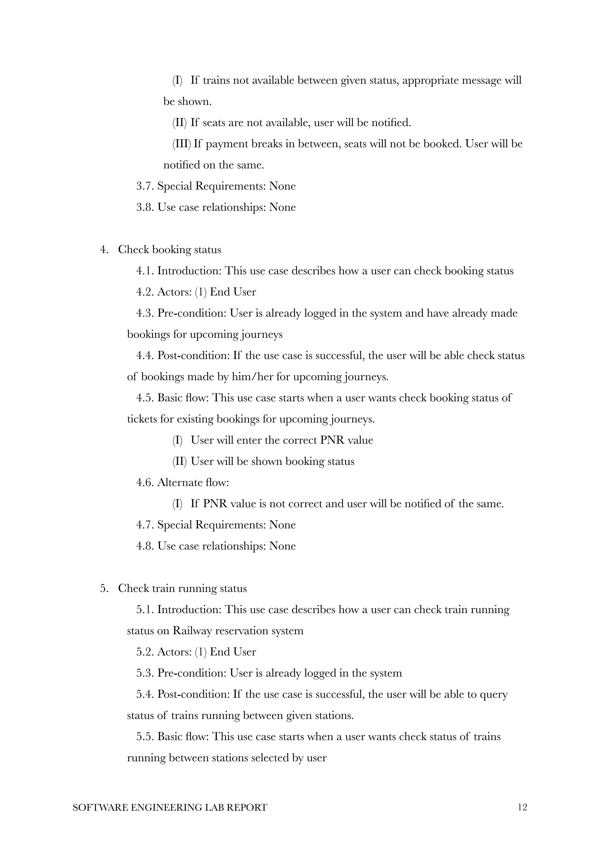Railway Reservation System Software Engineering Pdf