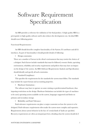 Railway Reservation System - Software Engineering | PDF