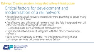 Railways - Creating modern, integrated railway infrastructure | PPTX