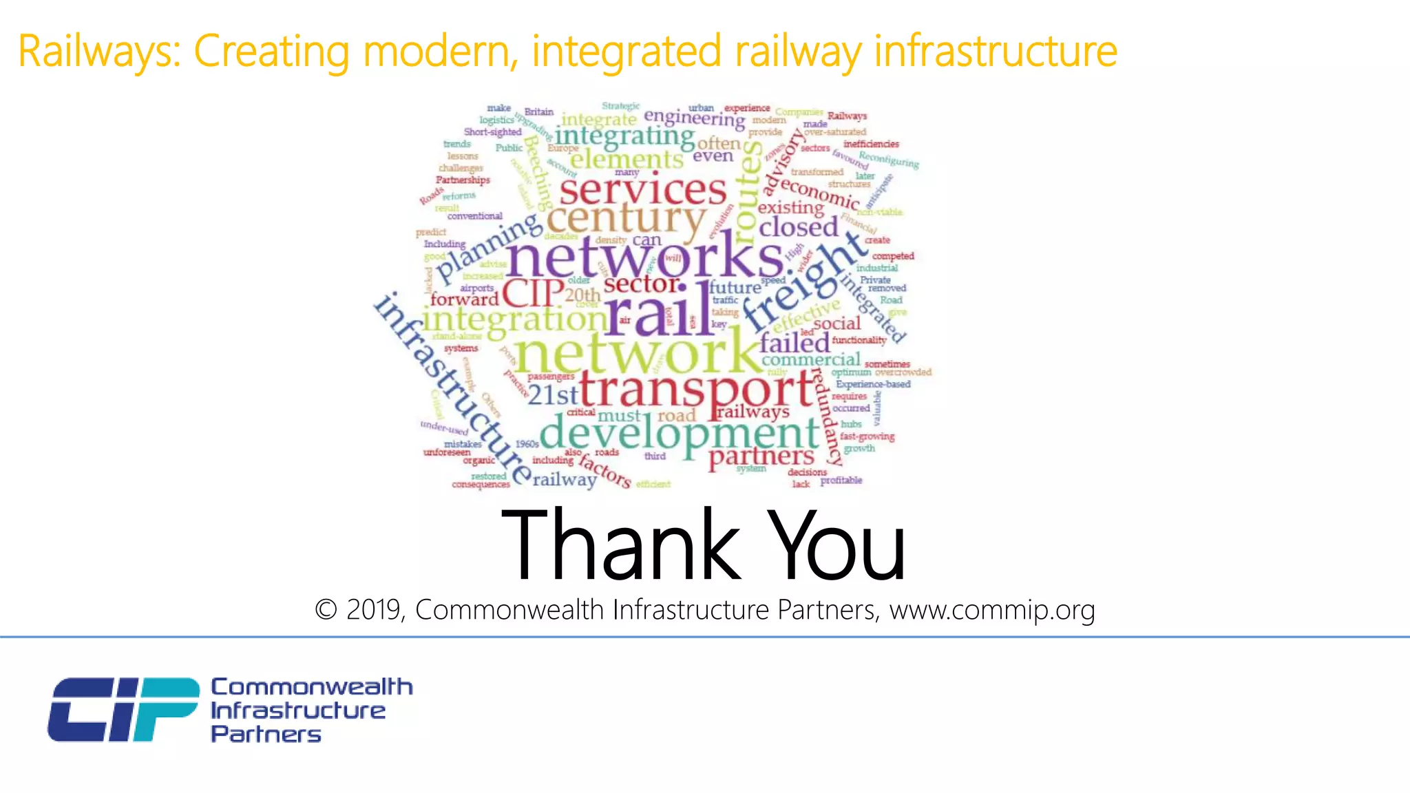 Railways - Creating modern, integrated railway infrastructure | PPTX