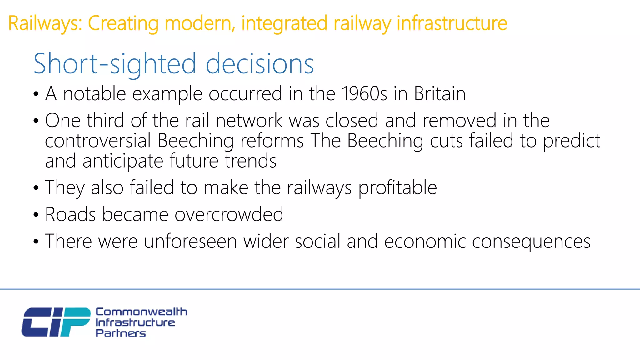 Railways - Creating modern, integrated railway infrastructure | PPTX