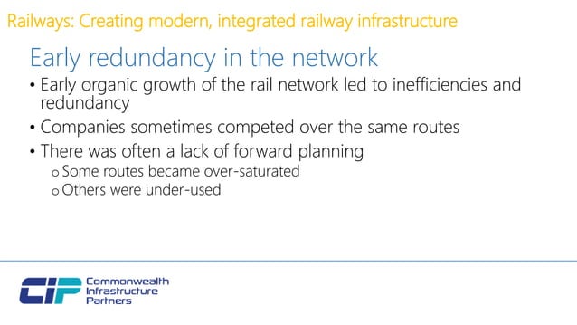 Railways - Creating modern, integrated railway infrastructure | PPT