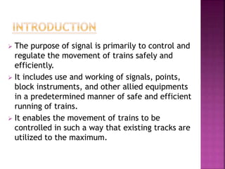 Railway signalling | PPTX