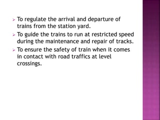 Railway signalling | PPTX