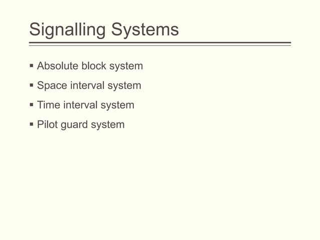 Railway_signalling and interlocking_.pptx | Rail Travel | Travel Type