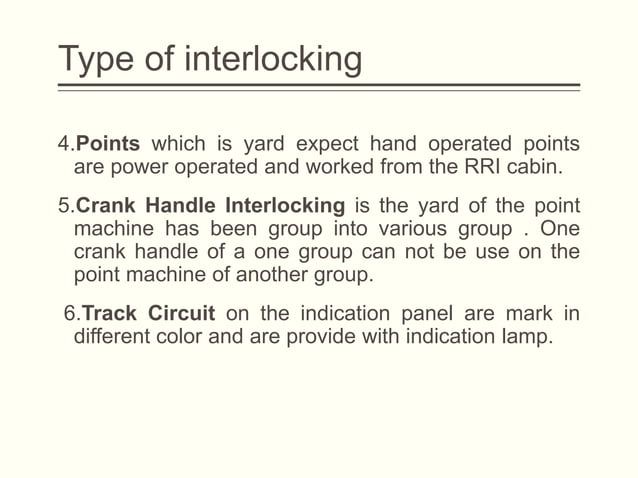 Railway_signalling and interlocking_.pptx | Rail Travel | Travel Type