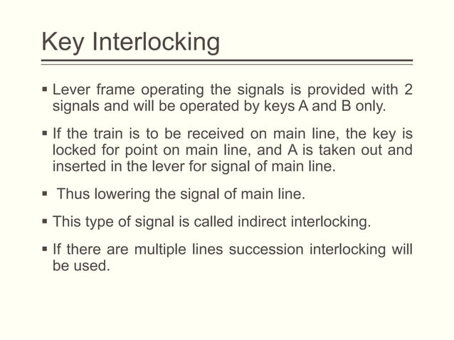 Railway_signalling and interlocking_.pptx | Rail Travel | Travel Type