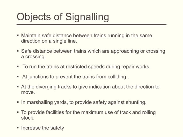Railway_signalling and interlocking_.pptx | Rail Travel | Travel Type