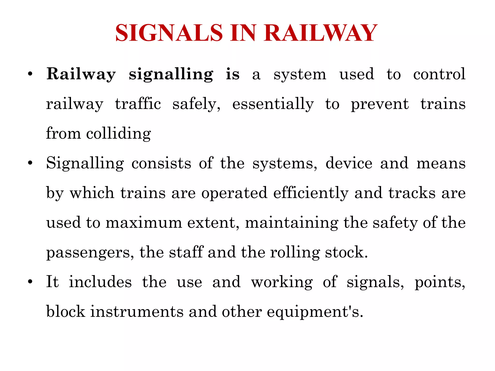 Indian Railway Signals & Systems | PDF