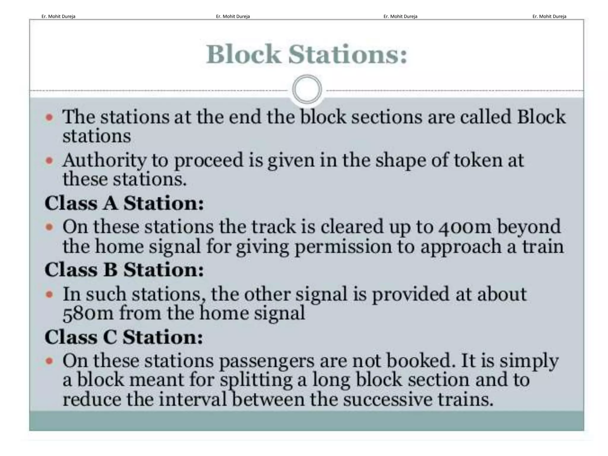 Railways stations classification | PPTX