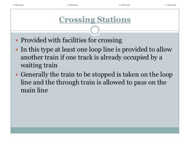 Railways stations classification | PPTX