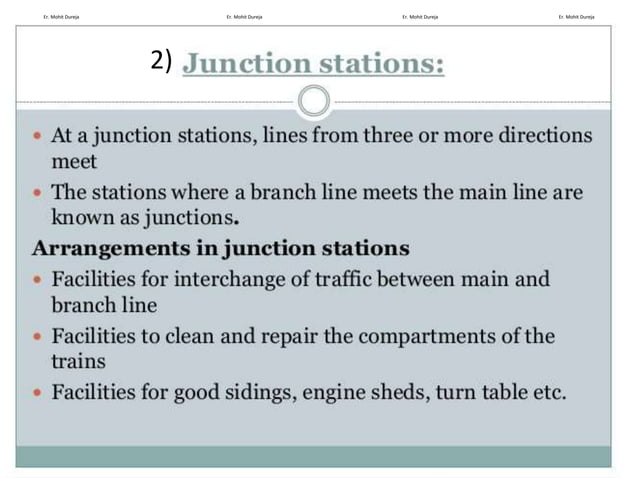 Railways stations classification | PPTX