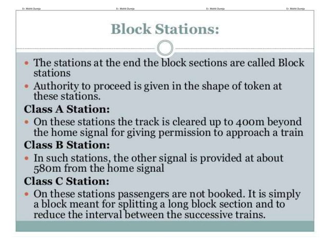 Railways stations classification | PPTX