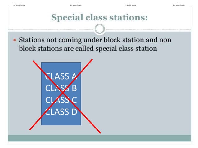 Railways stations classification | PPTX