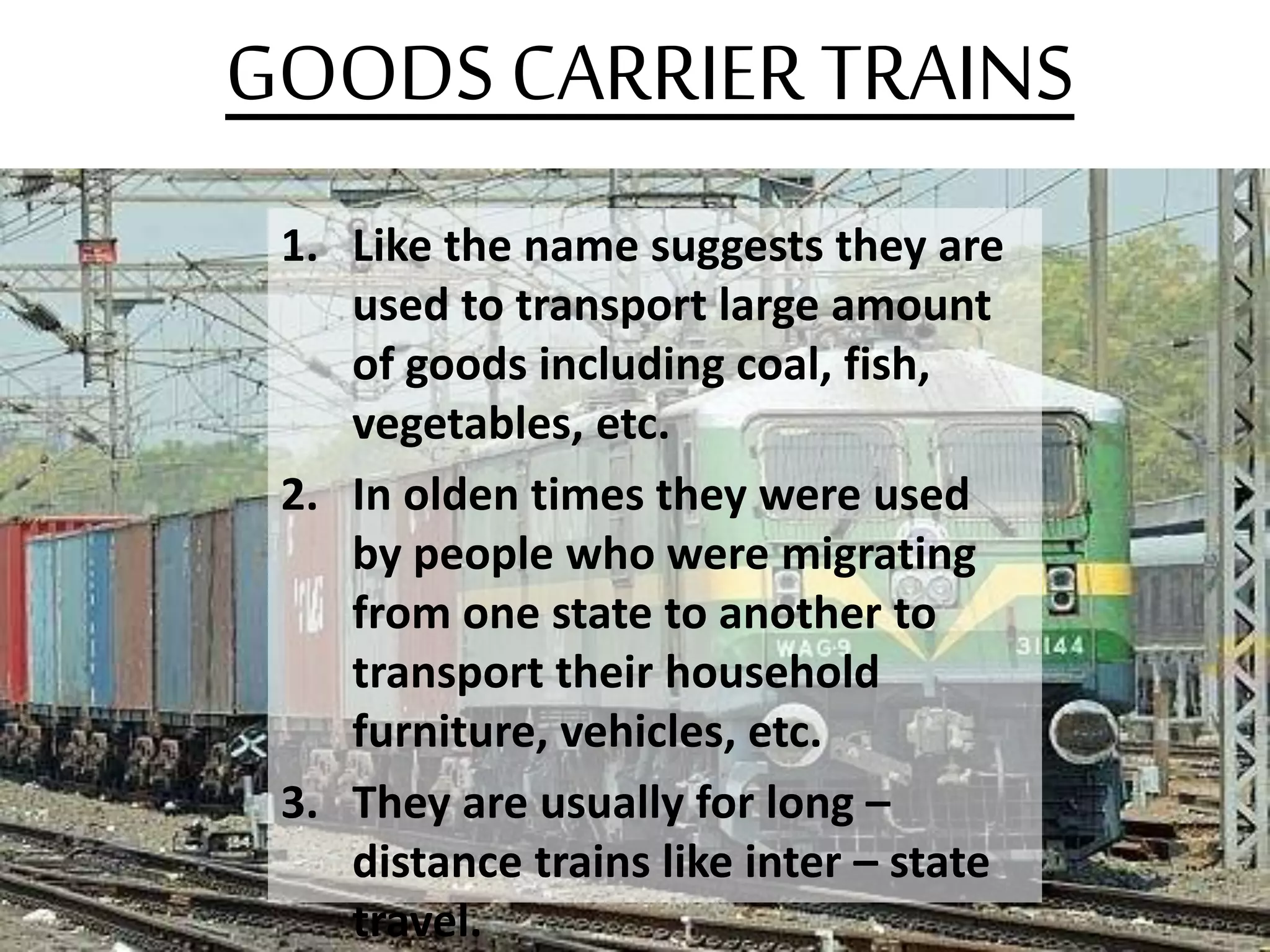 Railways Transport System in India | PPTX