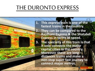 Railways Transport System in India | PPTX