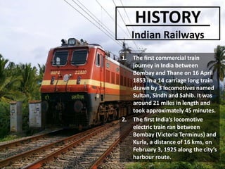 Railways Transport System in India | PPTX