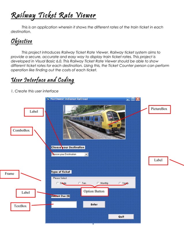 Railway ticket Simple Program | PDF
