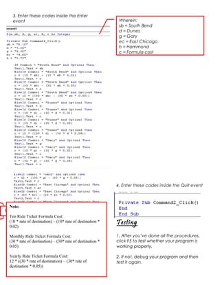 Railway ticket Simple Program | DOC