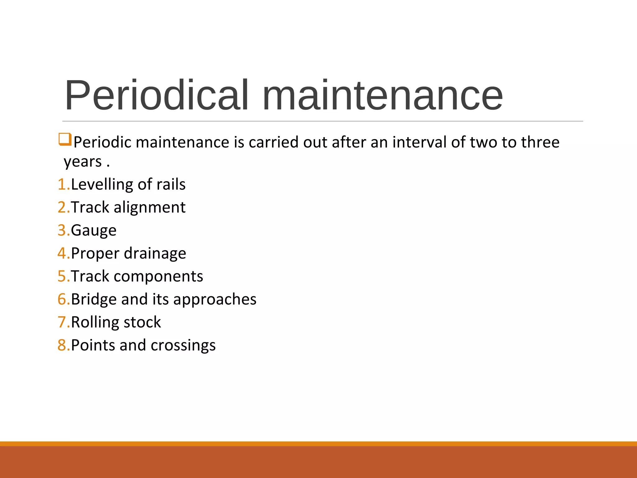 Railway track construction, drainage & maintenence | PPT