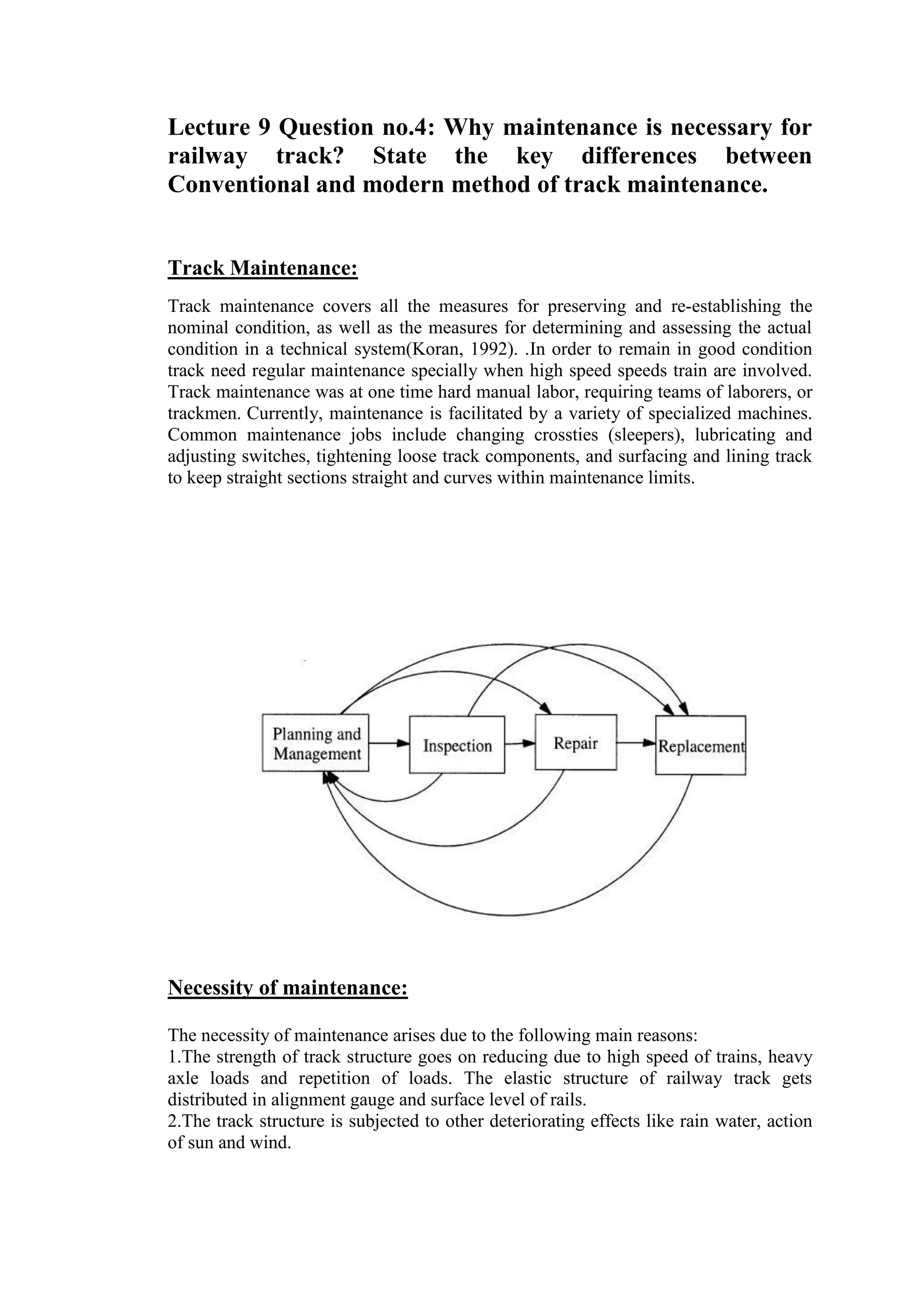 Railway turnouts ,their types and maintenance of tracks | PDF