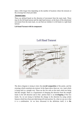 Railway turnouts ,their types and maintenance of tracks | PDF