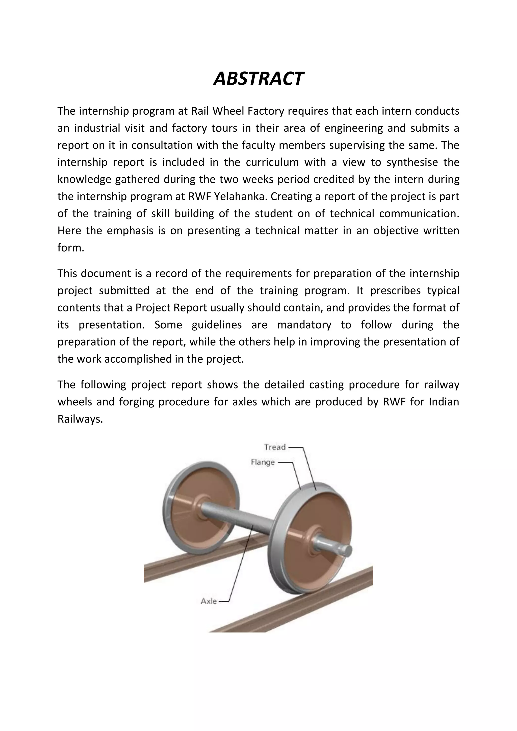 Indian Railways - Rail Wheel Factory Report | PDF