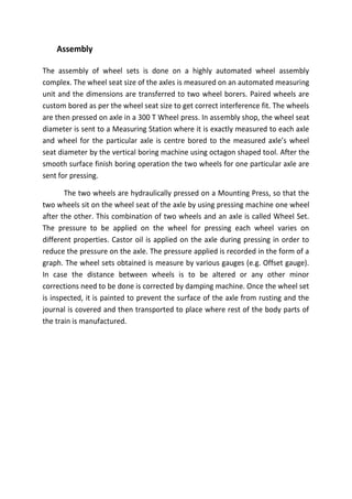 Indian Railways - Rail Wheel Factory Report | PDF