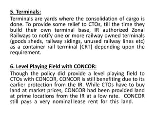 Rail yard container terminal | PPTX