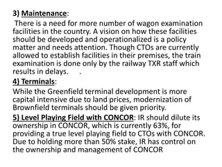 Rail yard container terminal | PPTX