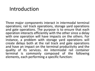 Rail yard container terminal | PPTX