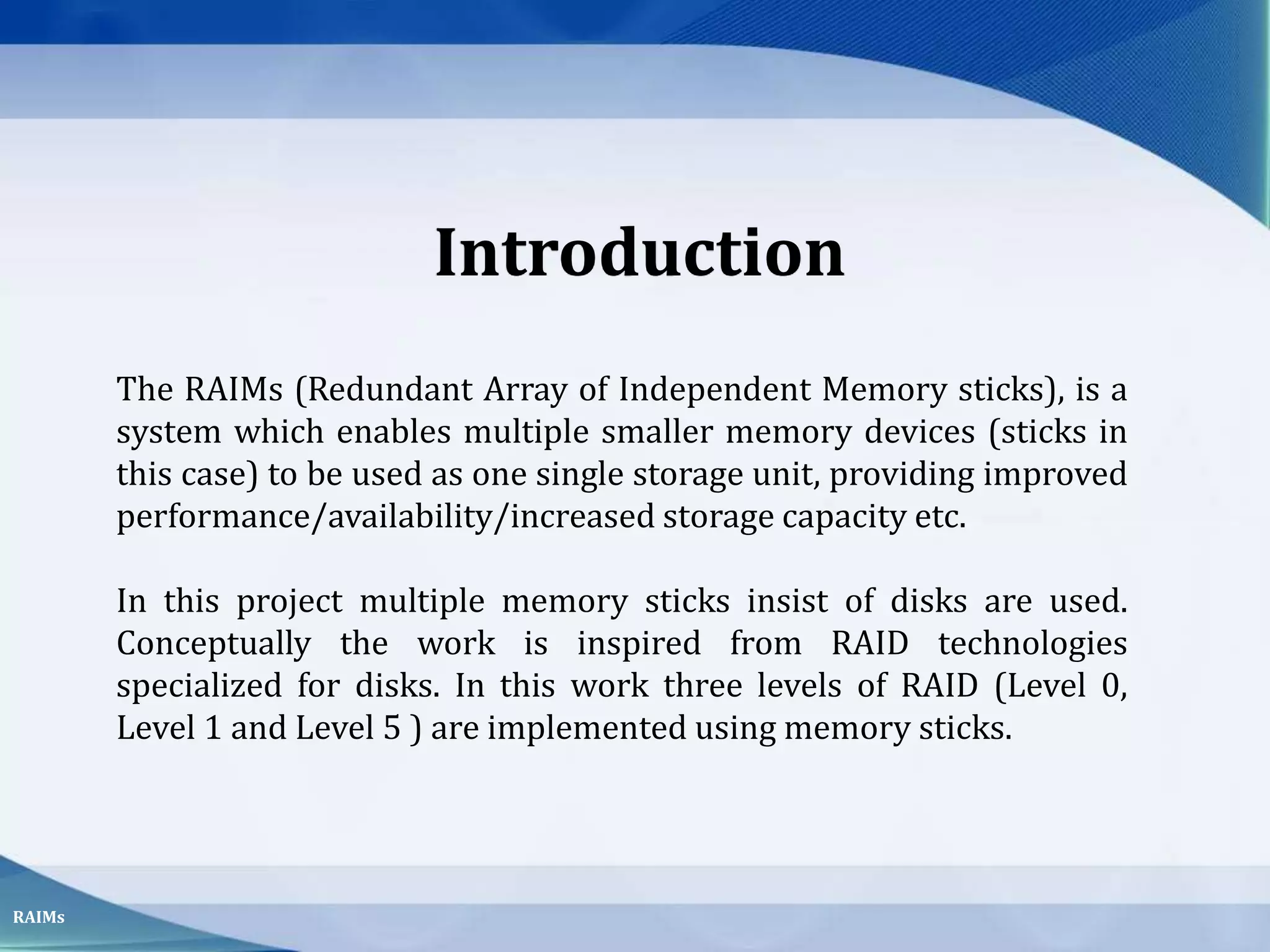 RAID Technology | PPTX