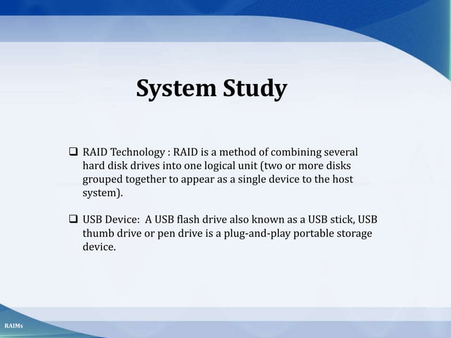 RAID Technology | PPT