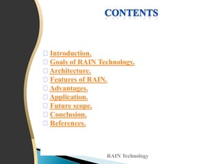 Rain technology | PPTX