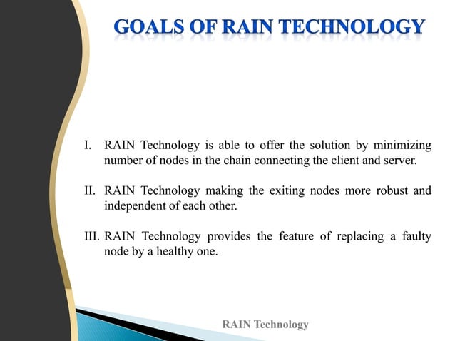 Rain technology | PPTX