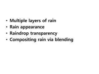 Rain Rendering 2/2 | PPT