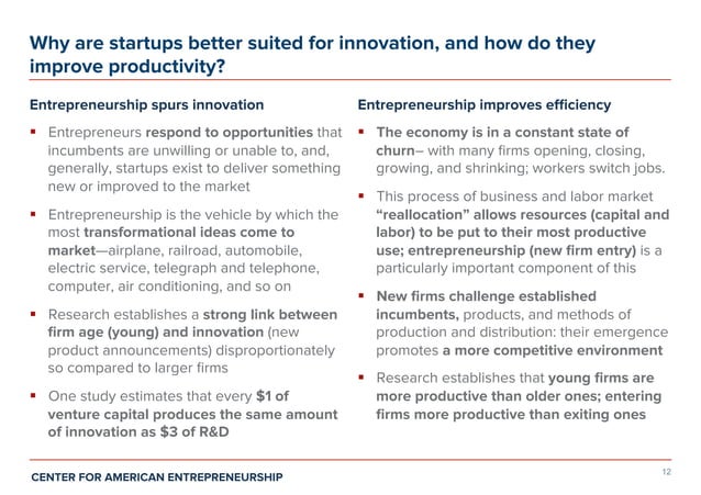 Entrepreneurship And Economic Growth