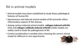 Rheumatoid arthritis induced in Animal model part 1.pptx