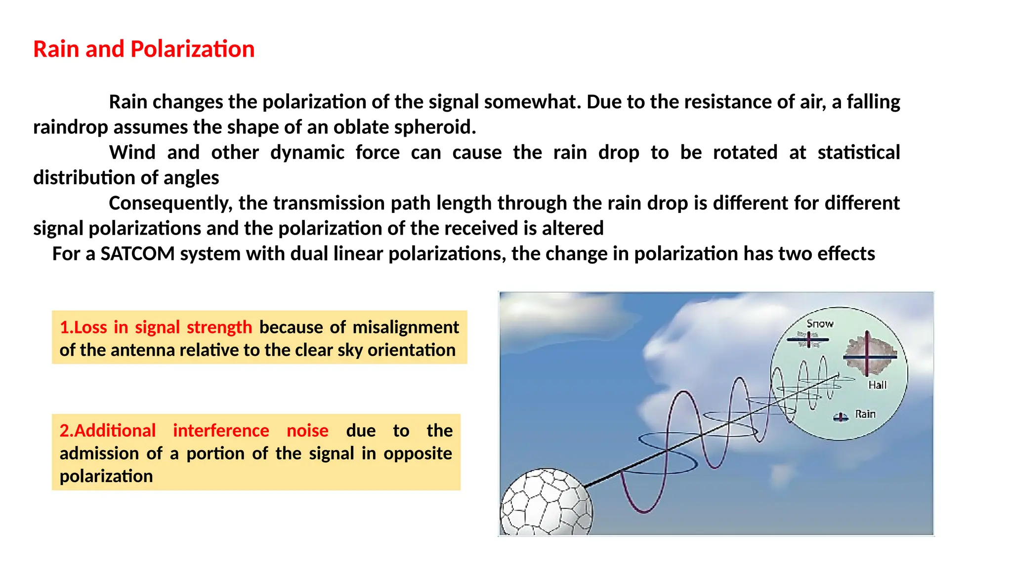 Rain Attenuation in Satellite Communication | PPT