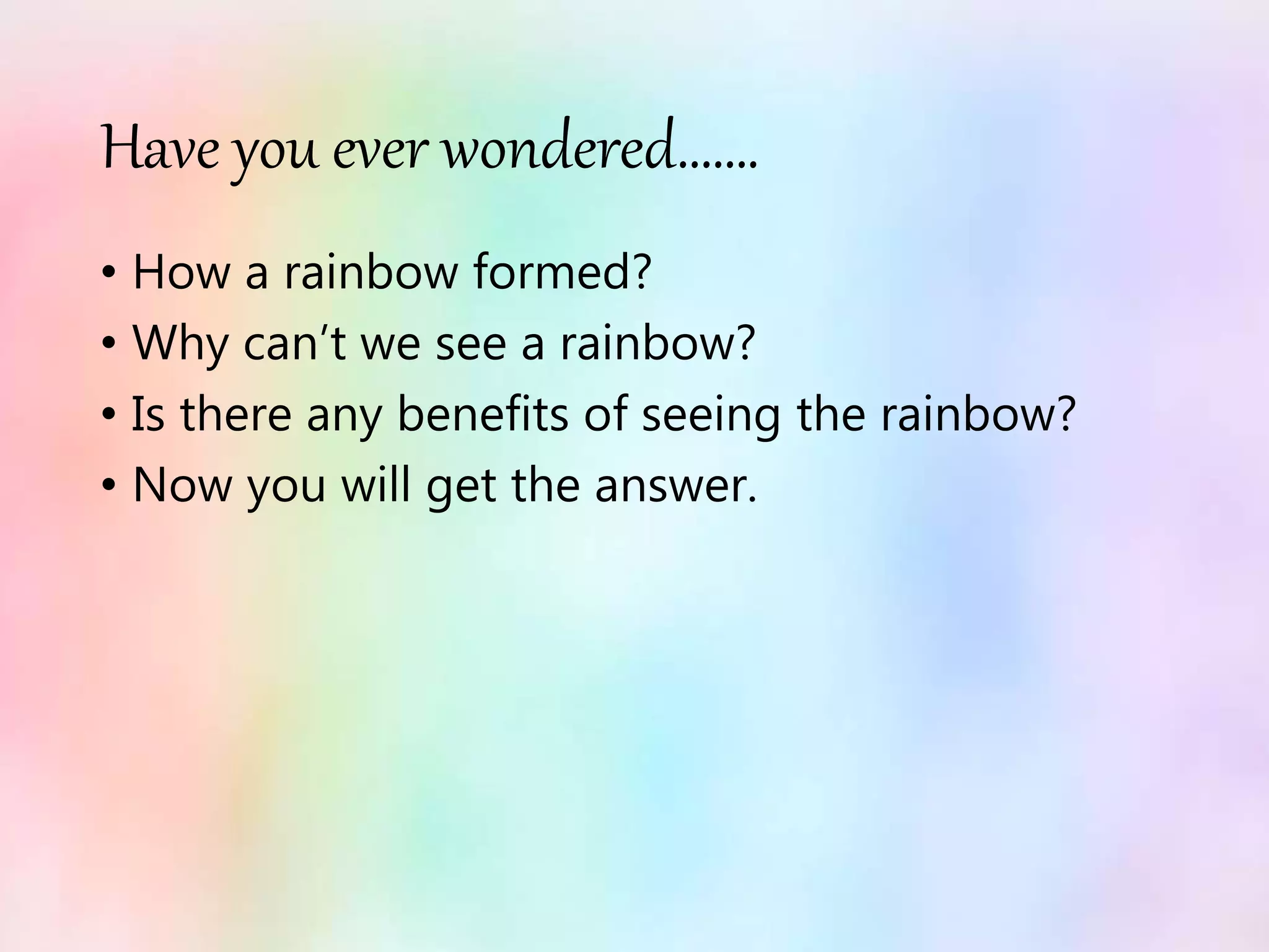 Rainbow grade 1 | PPTX