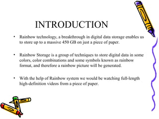 Rainbow technology-ppt | PPT